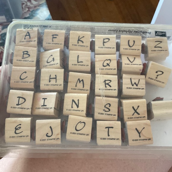 Stampin' Up! | Office | Stampin Up Alphabet Set | Poshmark
